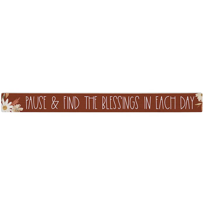 Talking Stick-Pause Find Blessings (16" x 1.5") – Sonshine Books & Gifts